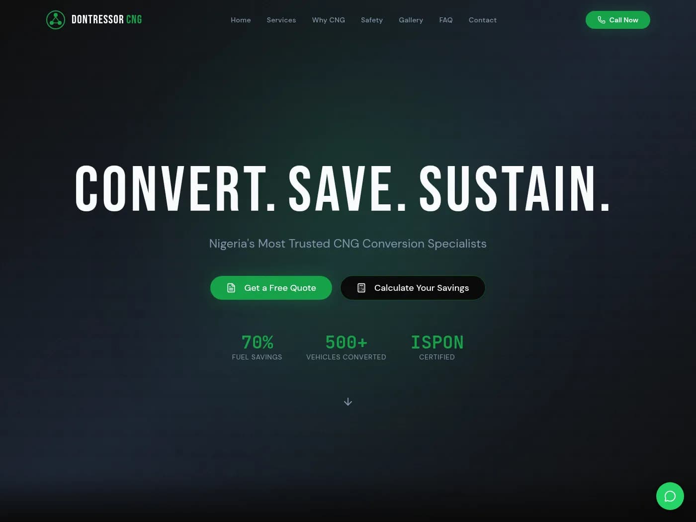 DonTressor CNG Website