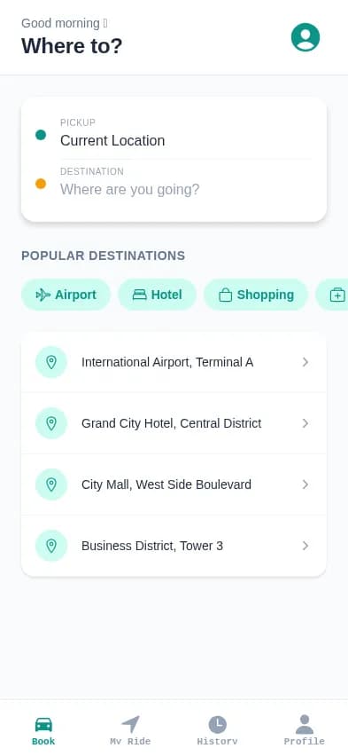RideBooker Mobile