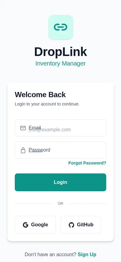 DropLink Inventory Manager