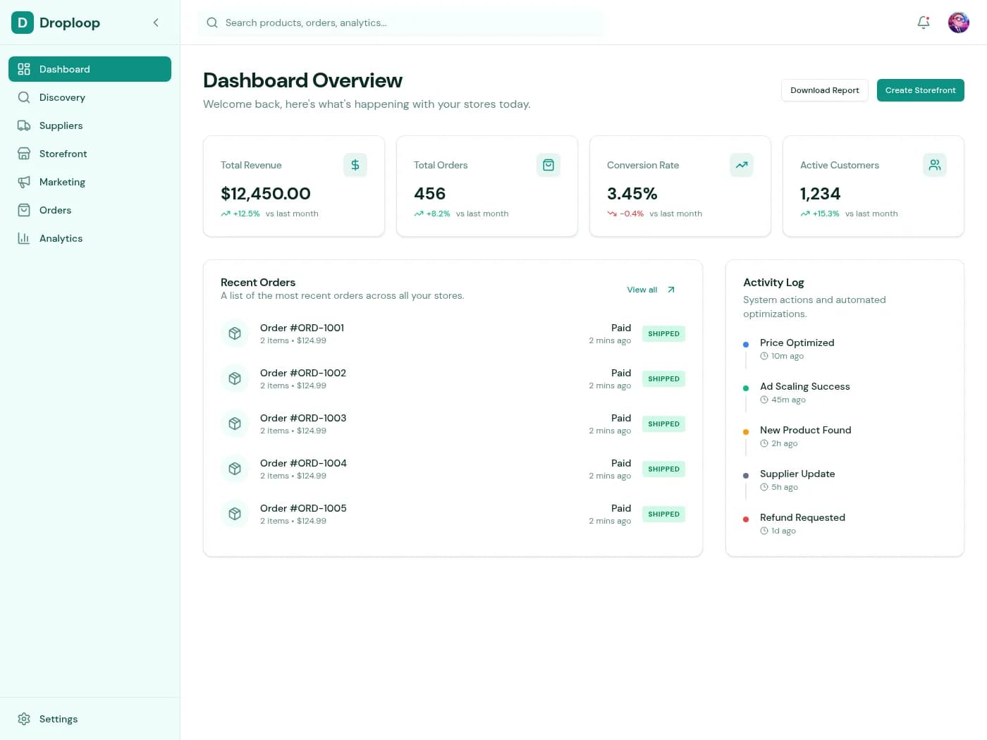 Droploop SaaS Platform