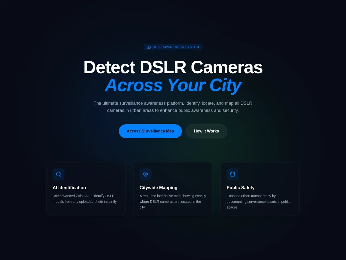 Citywide DSLR Detector