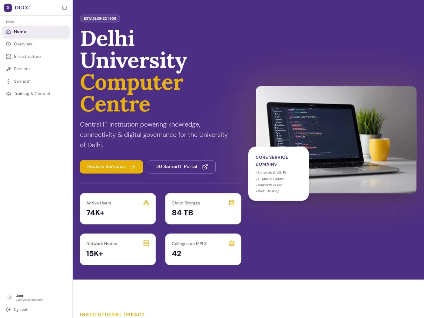 DUCC Website Redesign