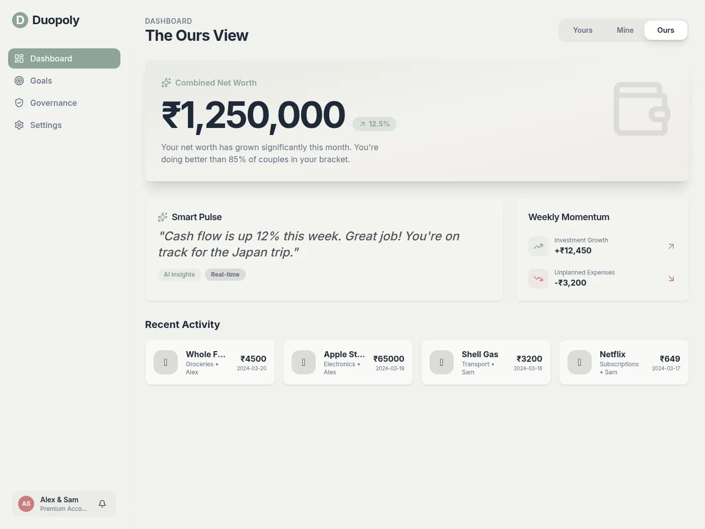 Duopoly Family Office App