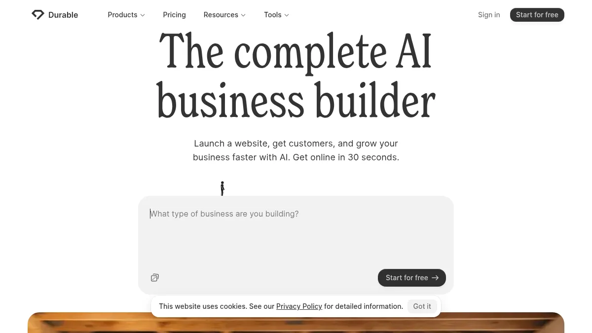 Durable homepage