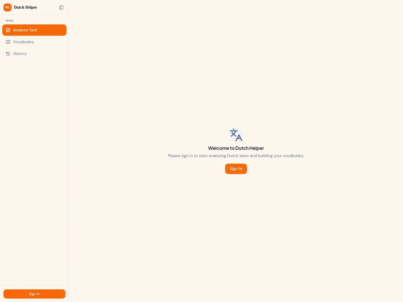 Dutch Text Helper
