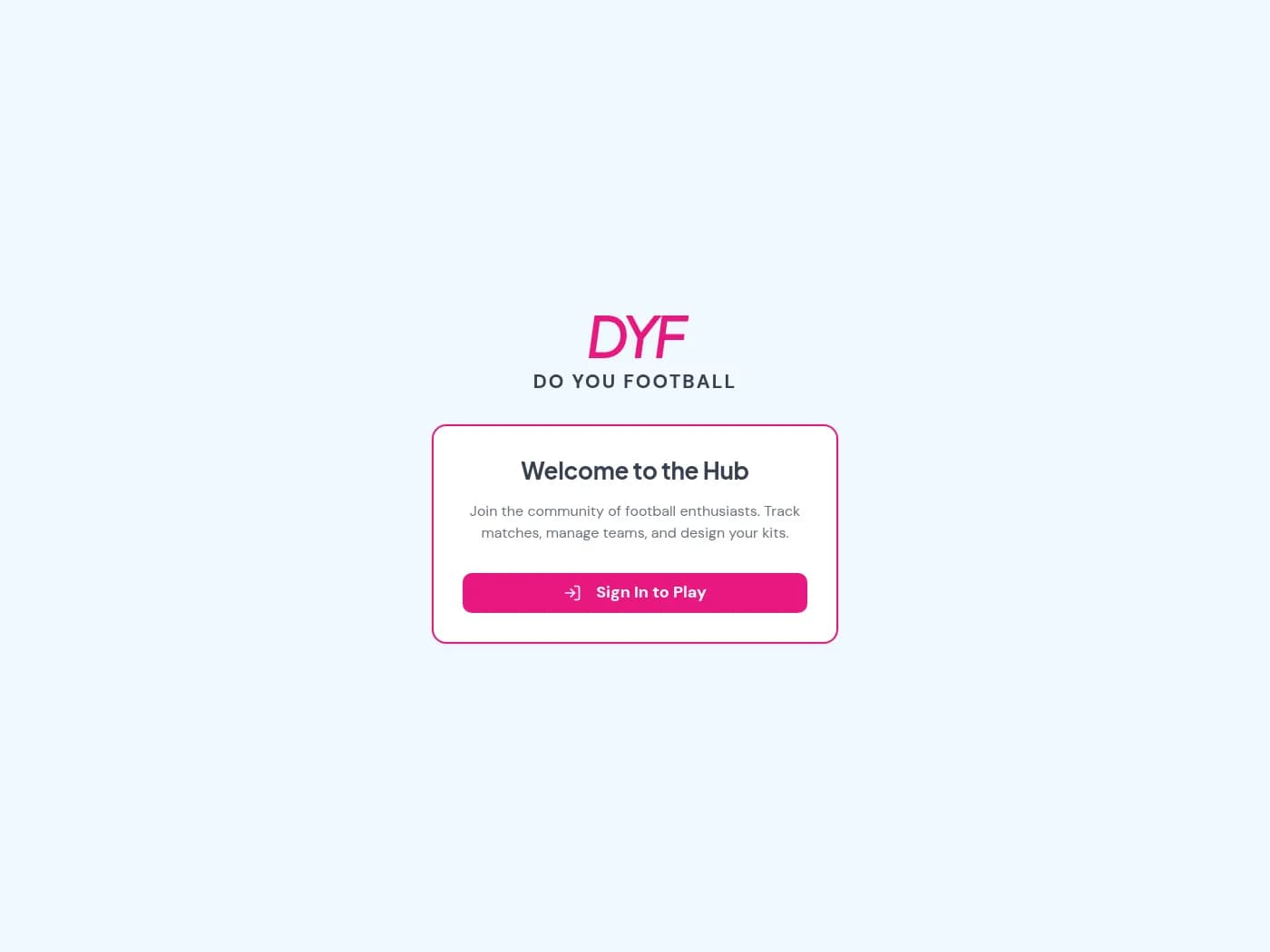DYF Football Clone