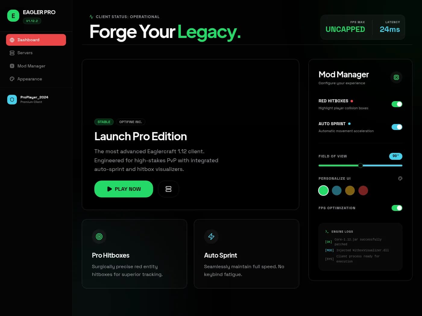 Eaglercraft Pro Client
