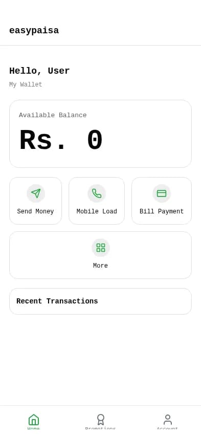 Easypaisa Wallet App