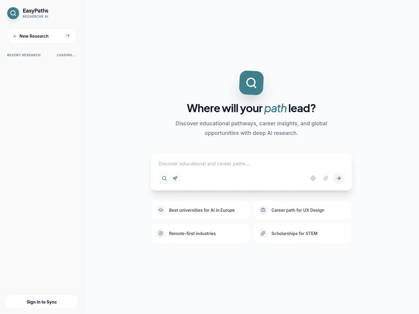 EasyPaths Recherche App