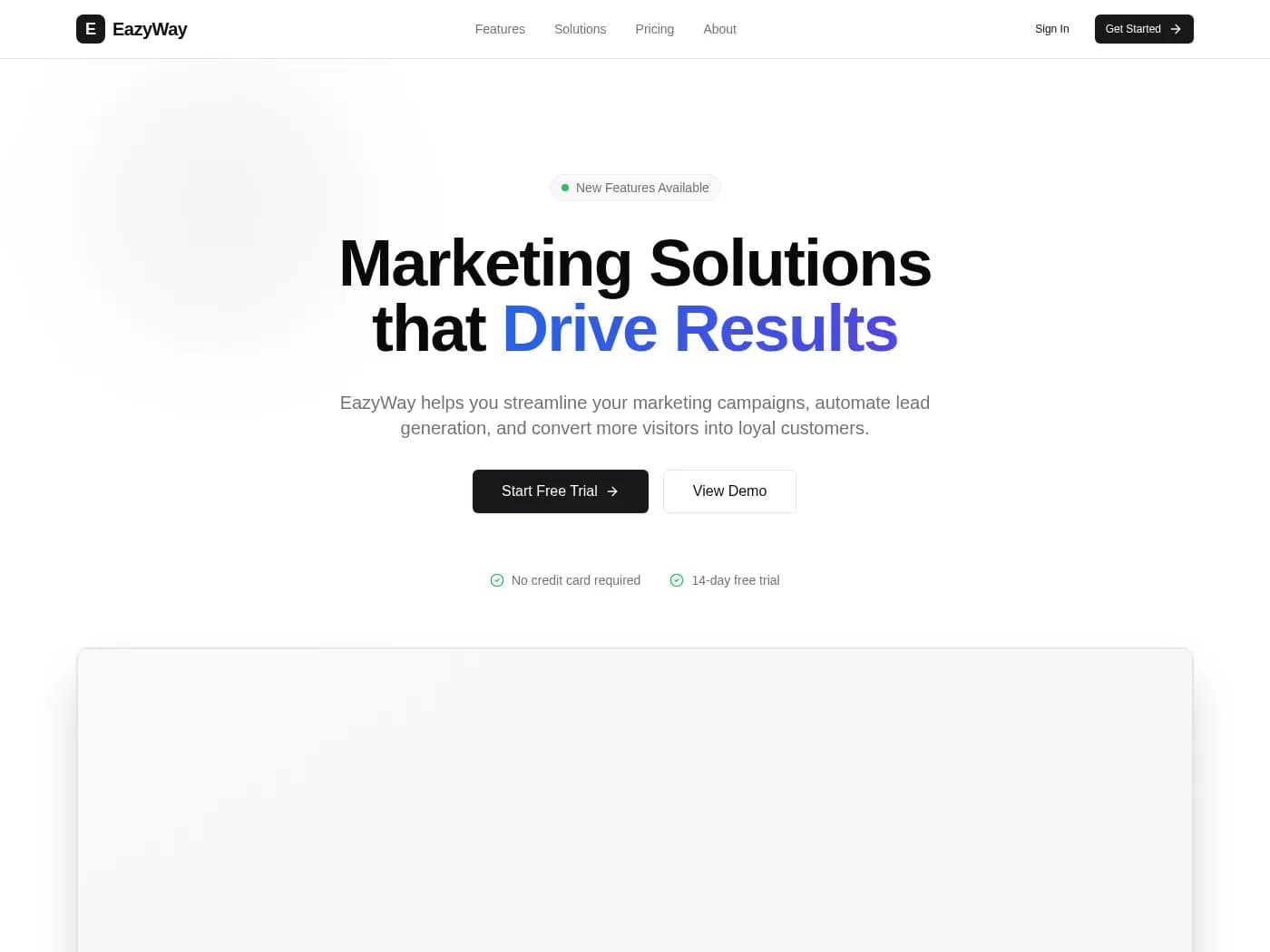 EazyWay Marketing Page