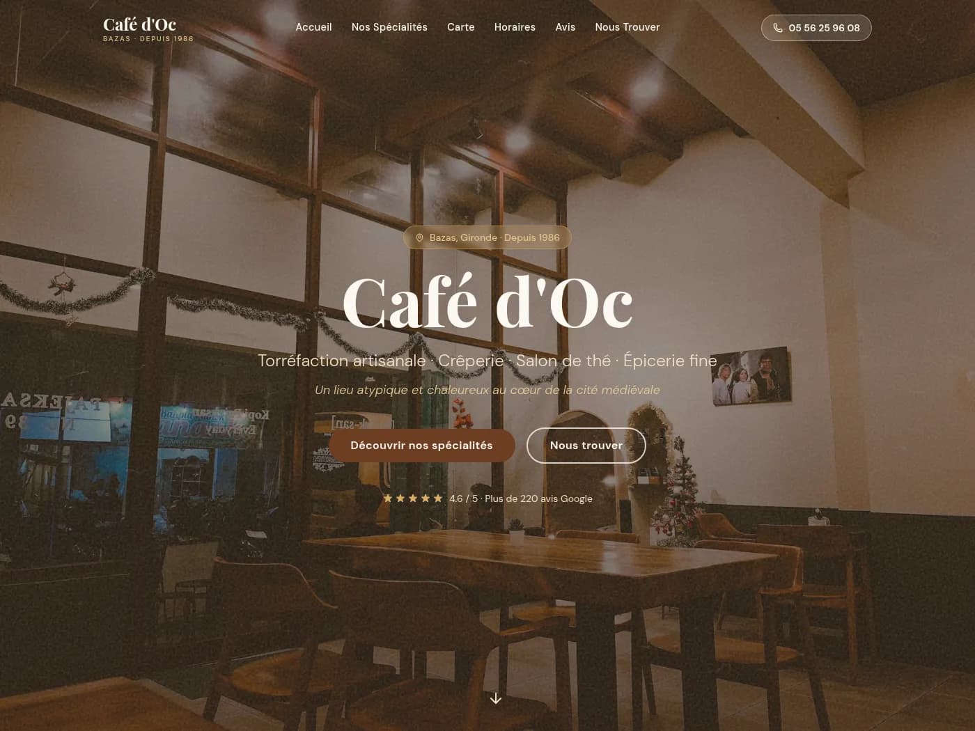 Café d'0c Vitrine