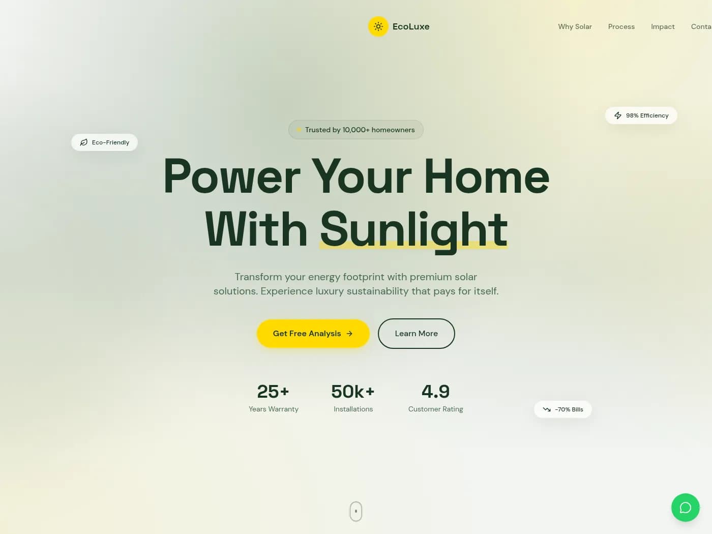 EcoLuxe Solar Web Experience