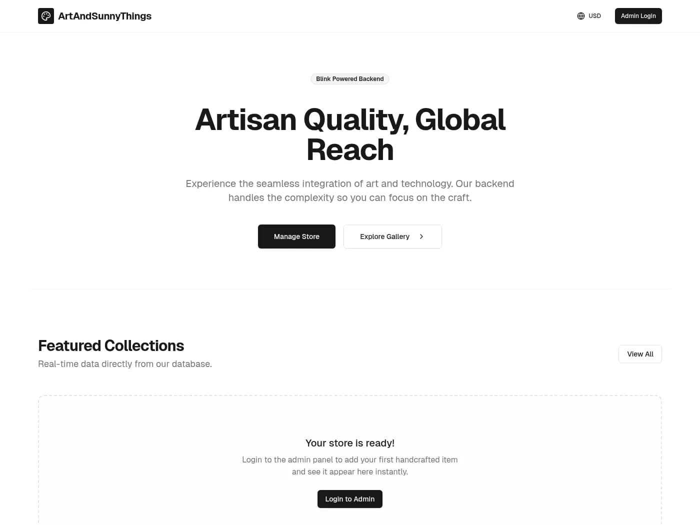ArtAndSunnyThings Backend