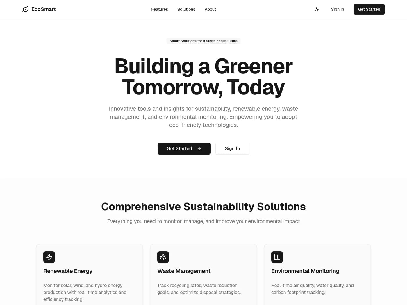 EcoSmart Solutions Hub