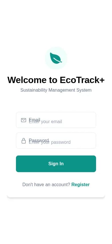 EcoTrack+ Sustainability Suite