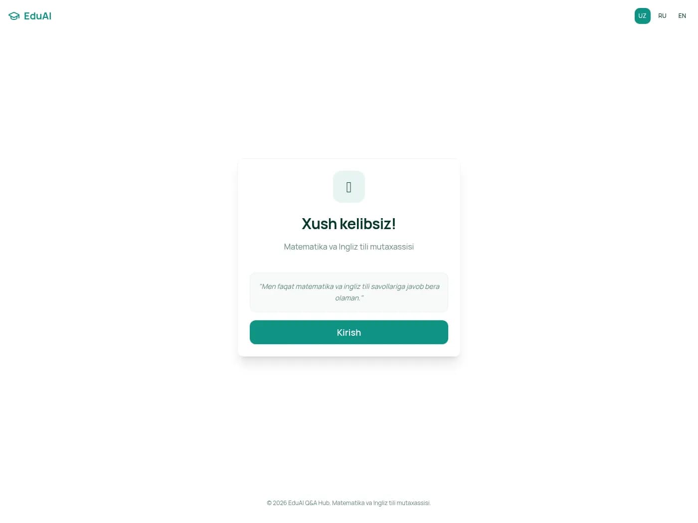 EduAI Q&A Hub
