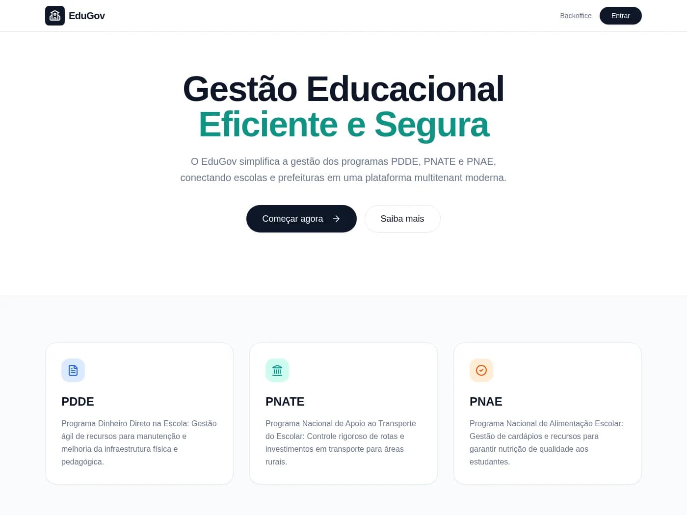 EduGov SaaS Portal