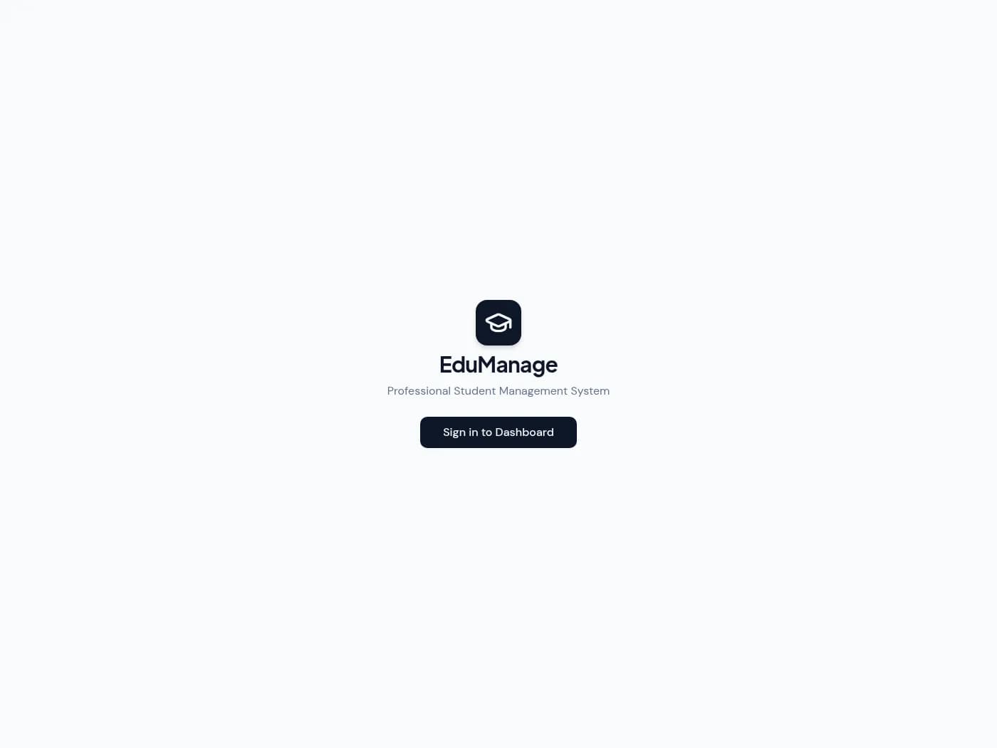 EduManage Dashboard