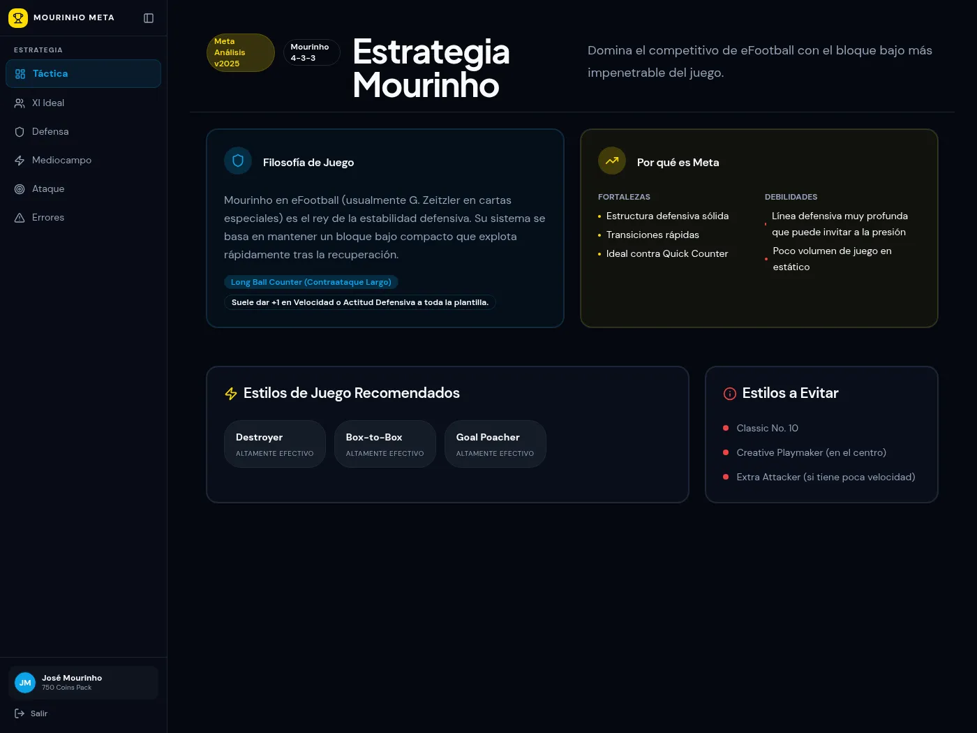 eFootball Meta Builder
