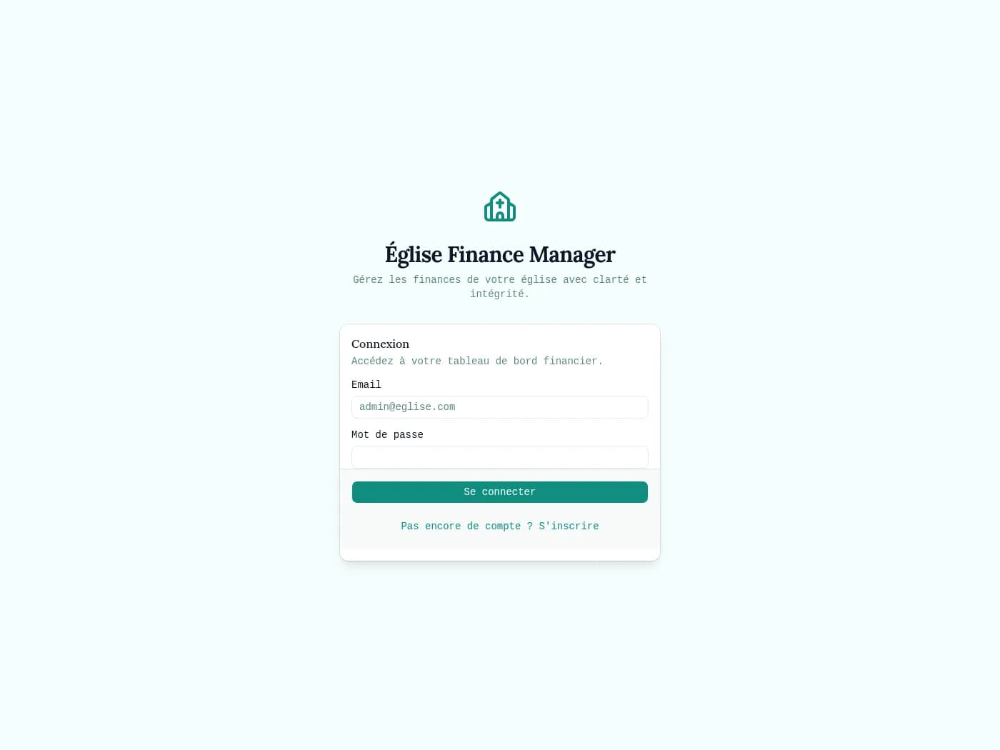 Église Finance Manager