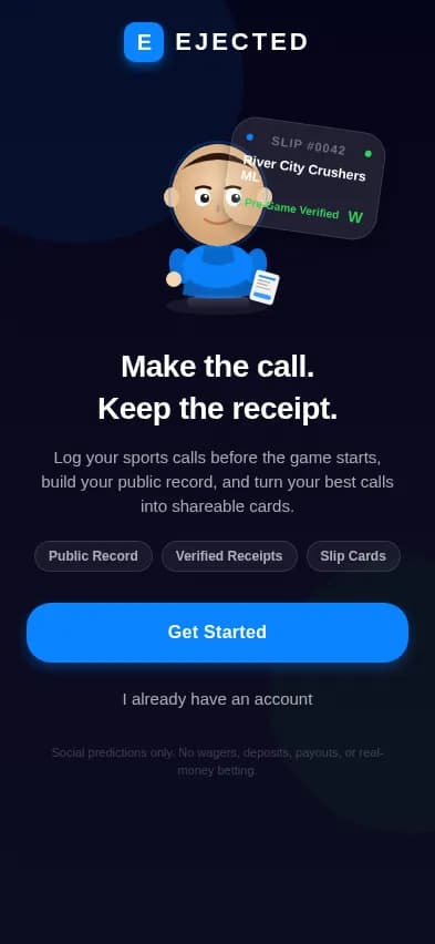 Ejected Sports Calls App