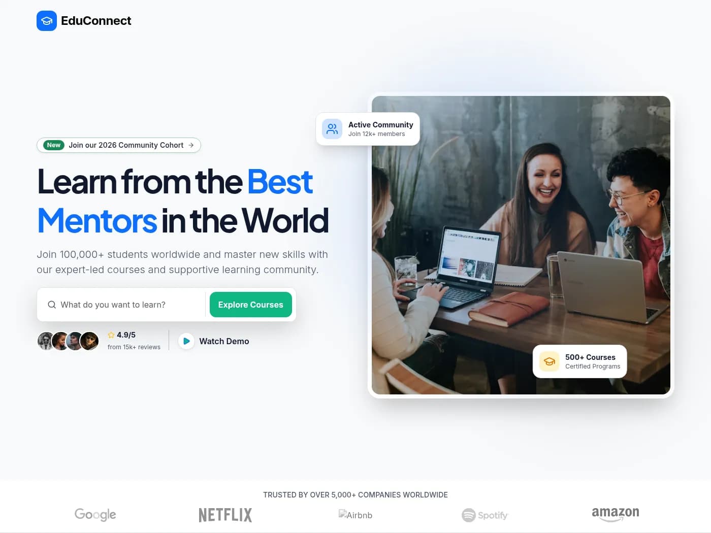 EduConnect Landing Page