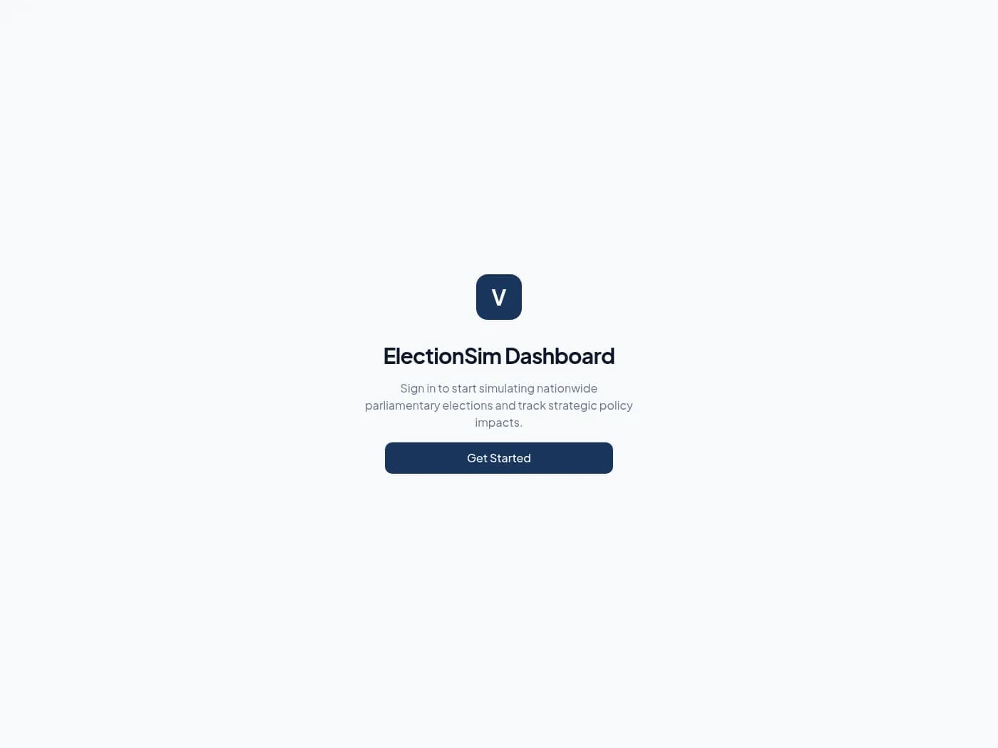 ElectionSim Dashboard