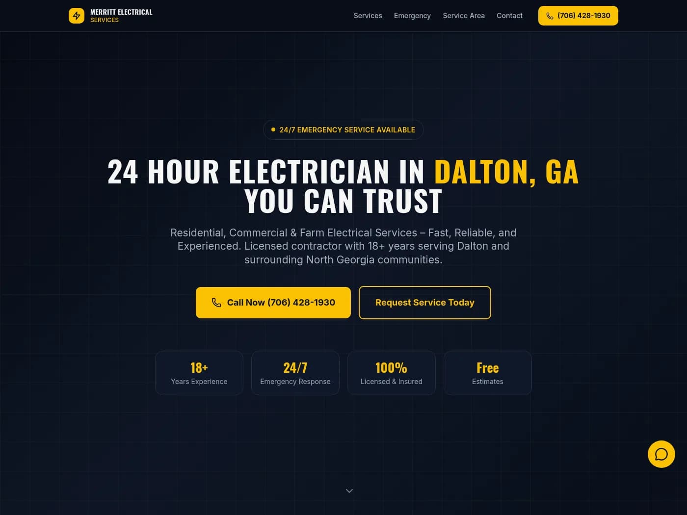 Merritt Electrician Website
