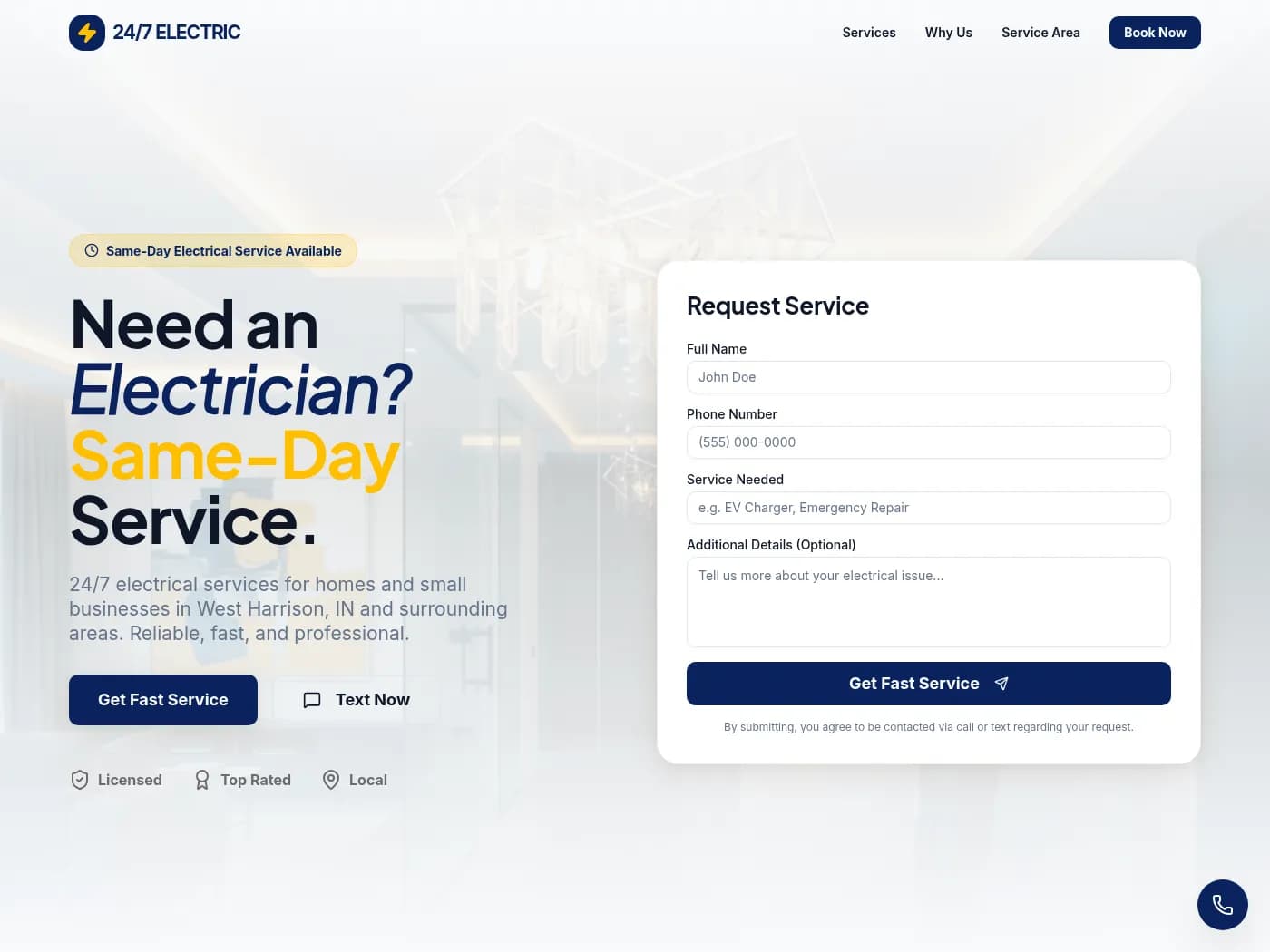 24/7 Electric Website