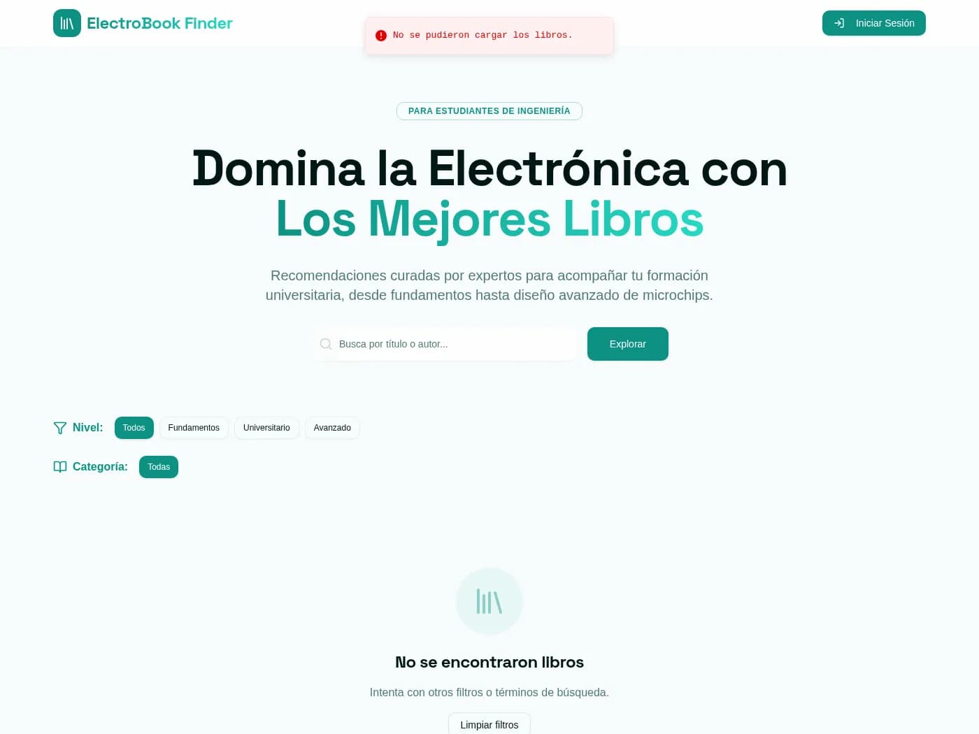 ElectroBook Finder