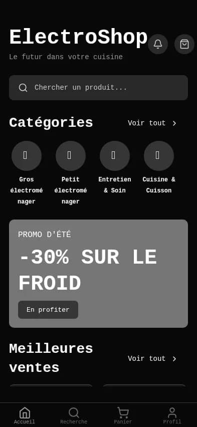ElectroShop Mobile