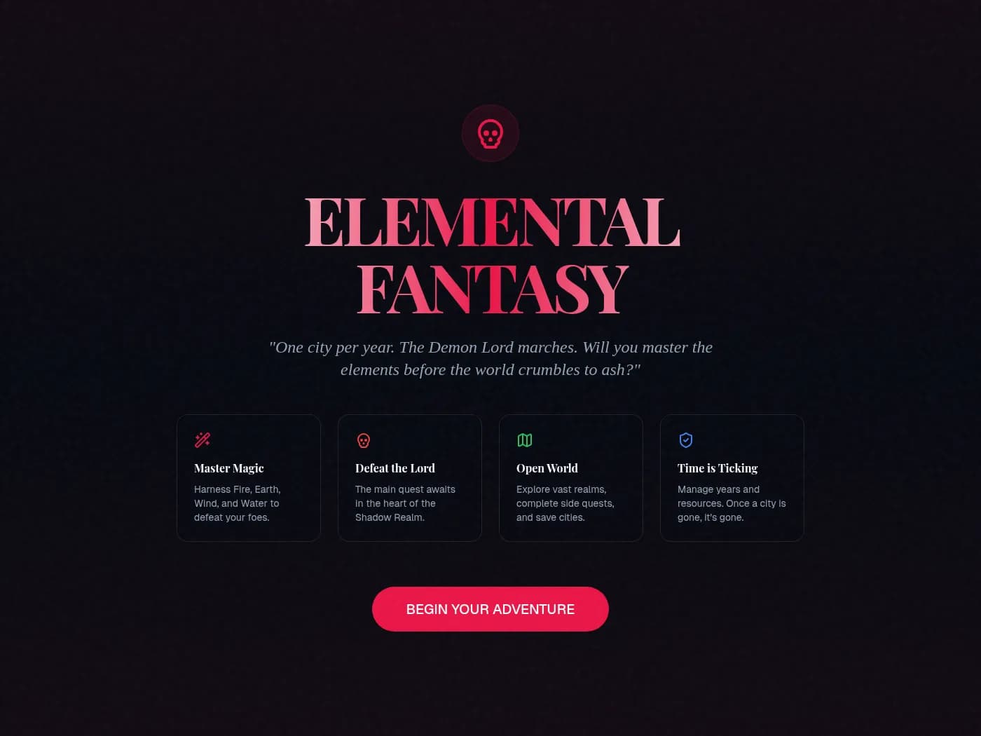 Elemental Fantasy Game