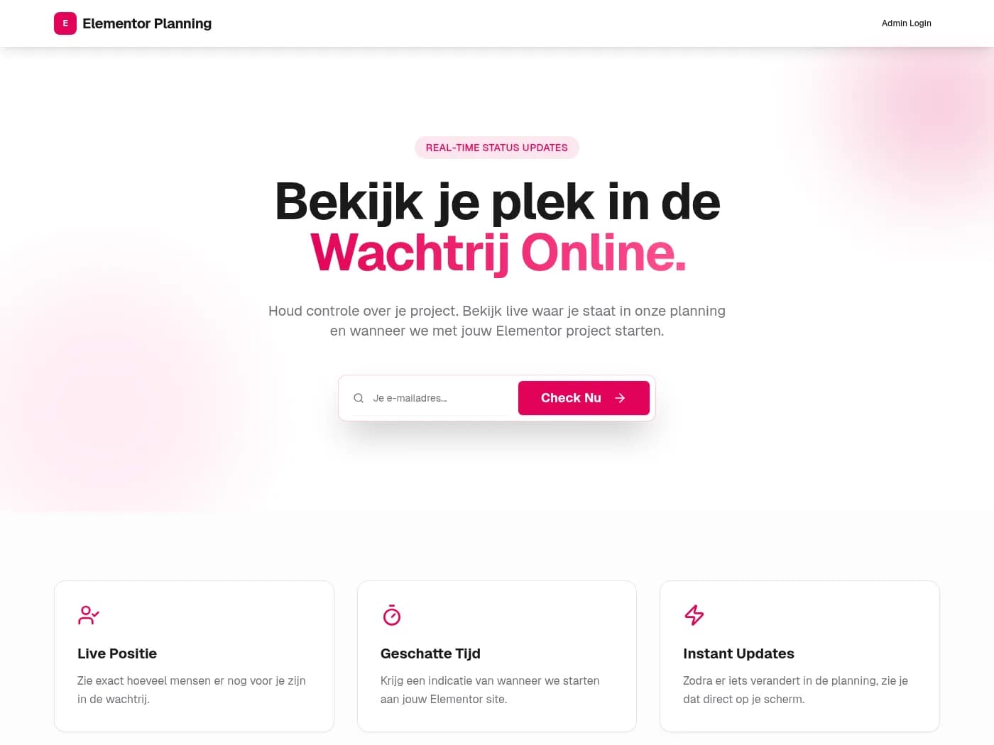 Elementor Planning Portal