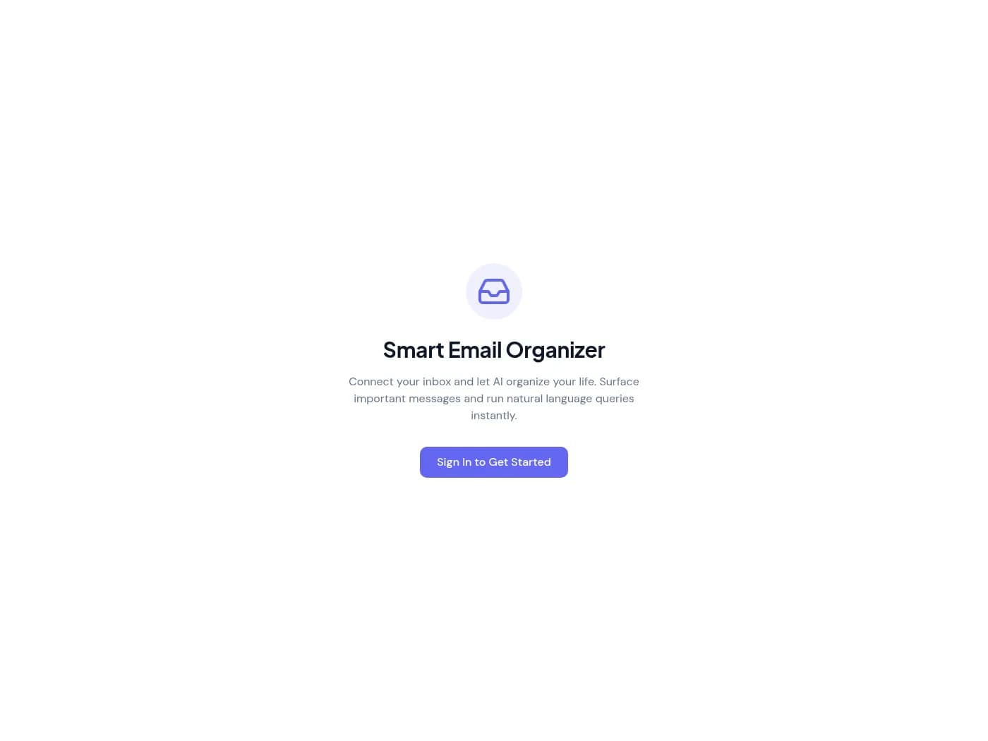 Smart Email Organizer