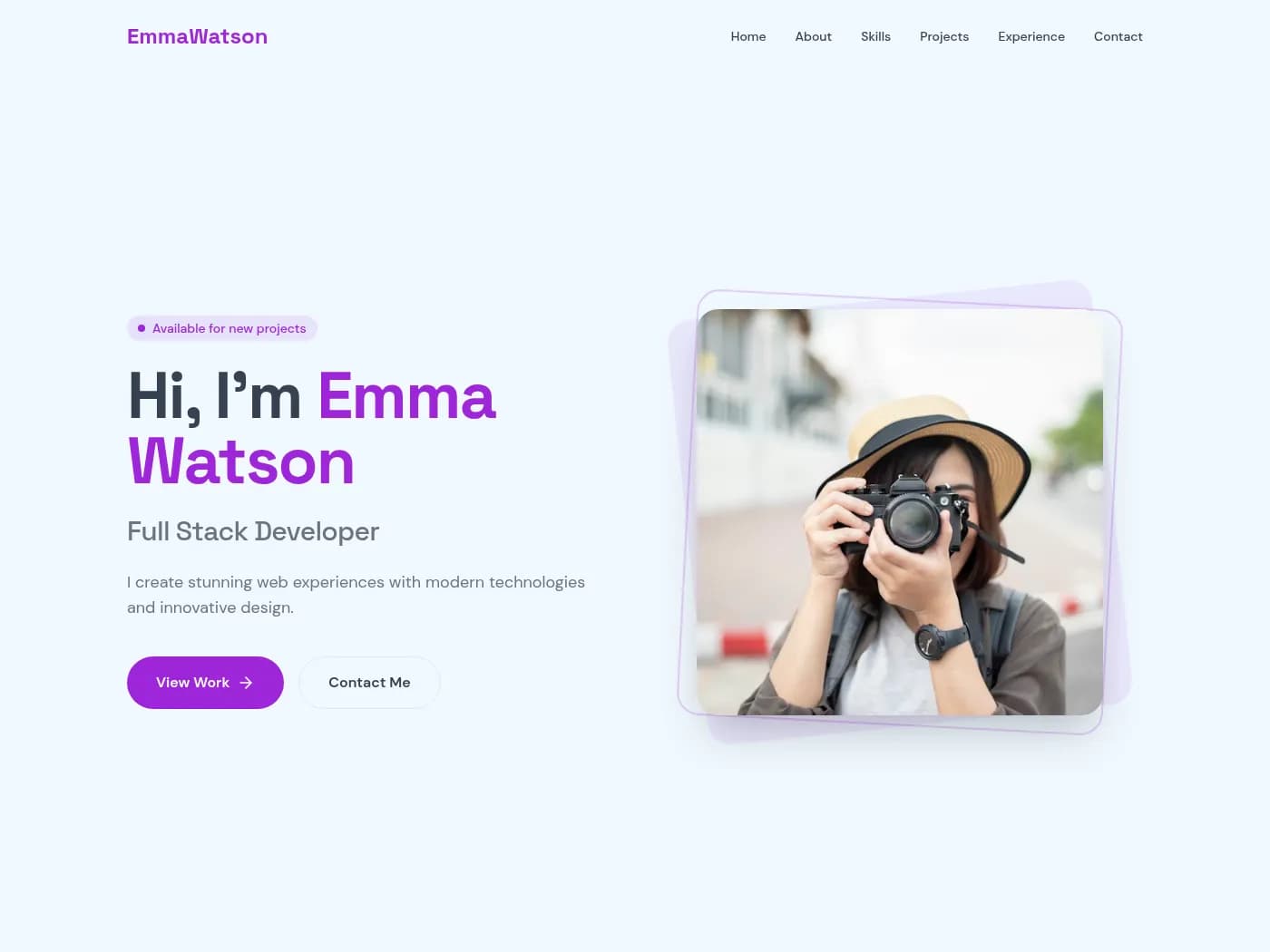 Emma Watson Portfolio Clone