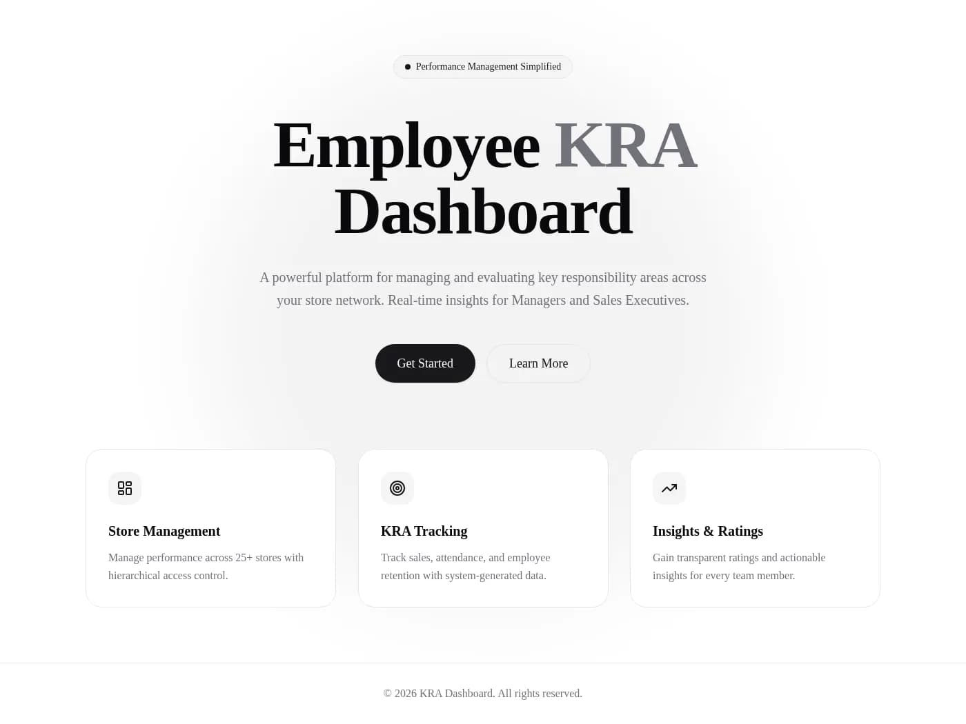 Employee KRA Dashboard