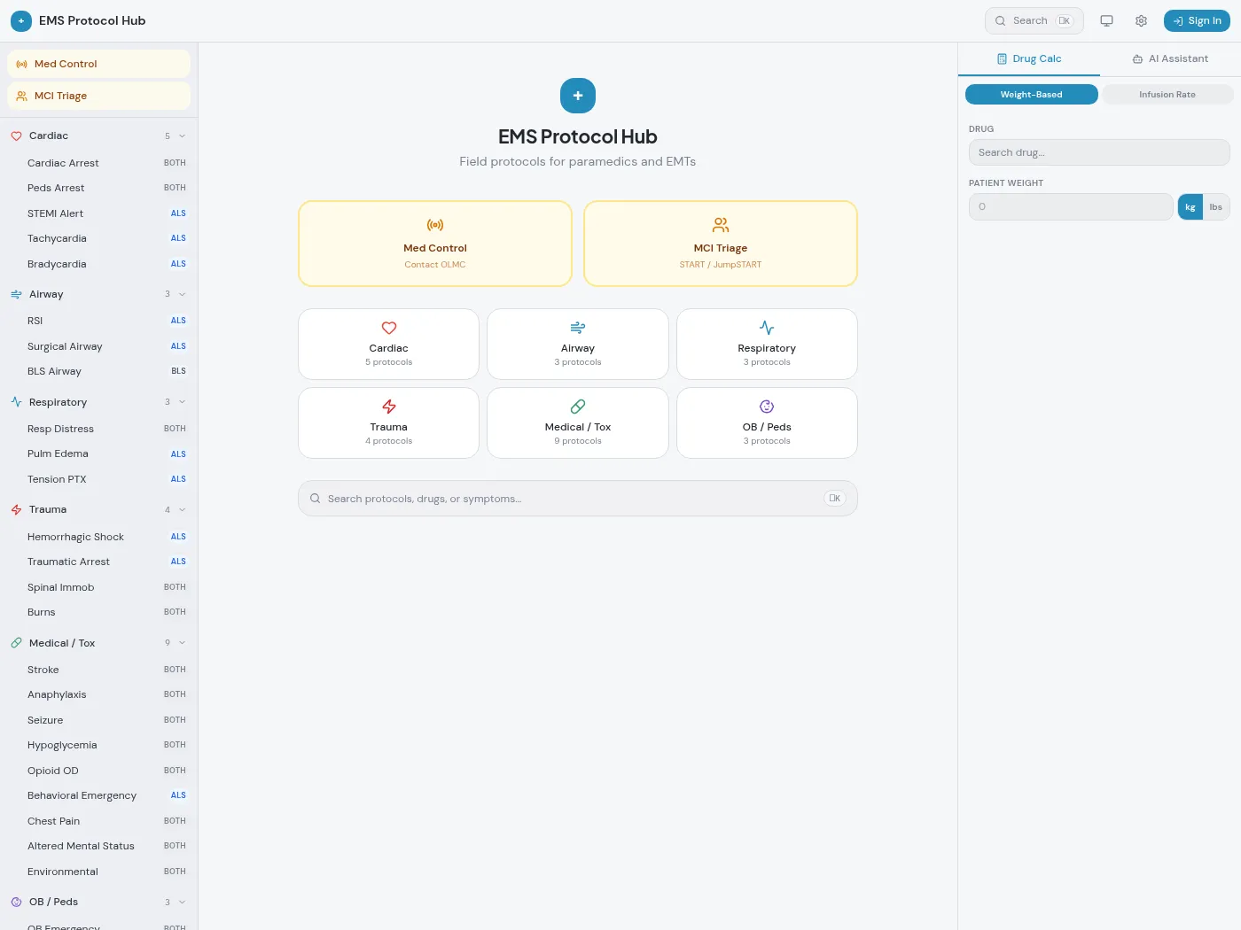 EMS Protocol Hub