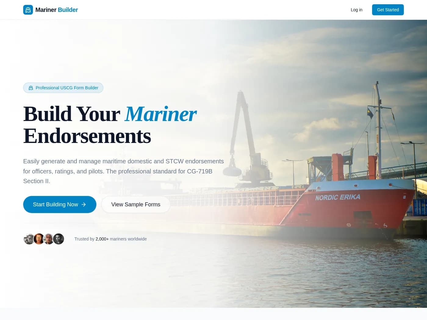 Mariner Endorsement Builder