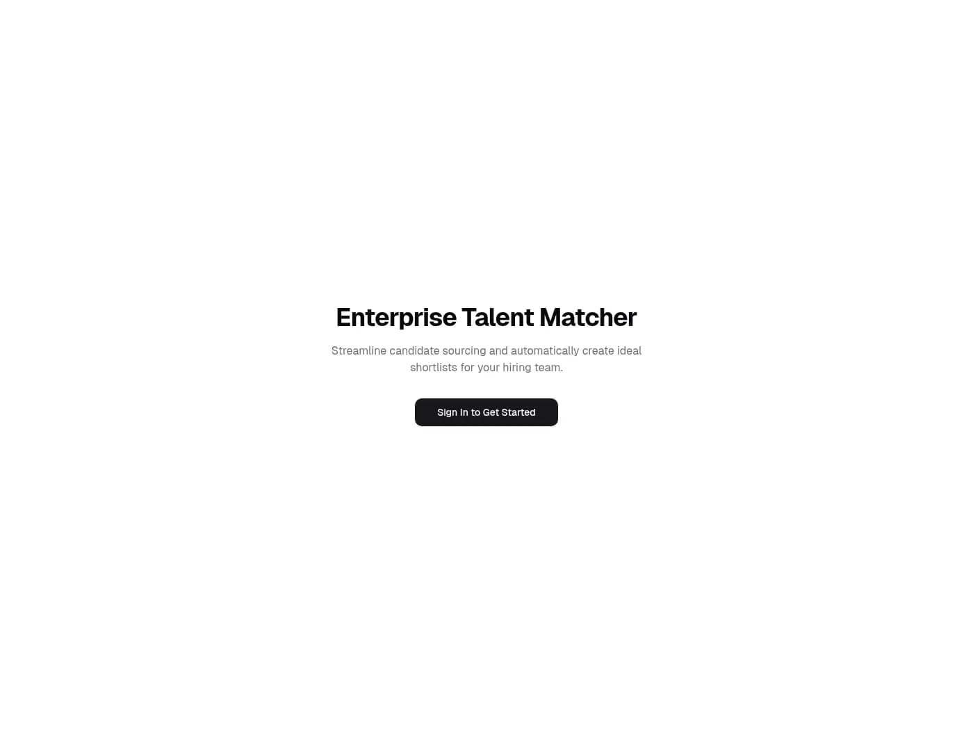 Enterprise Talent Matcher