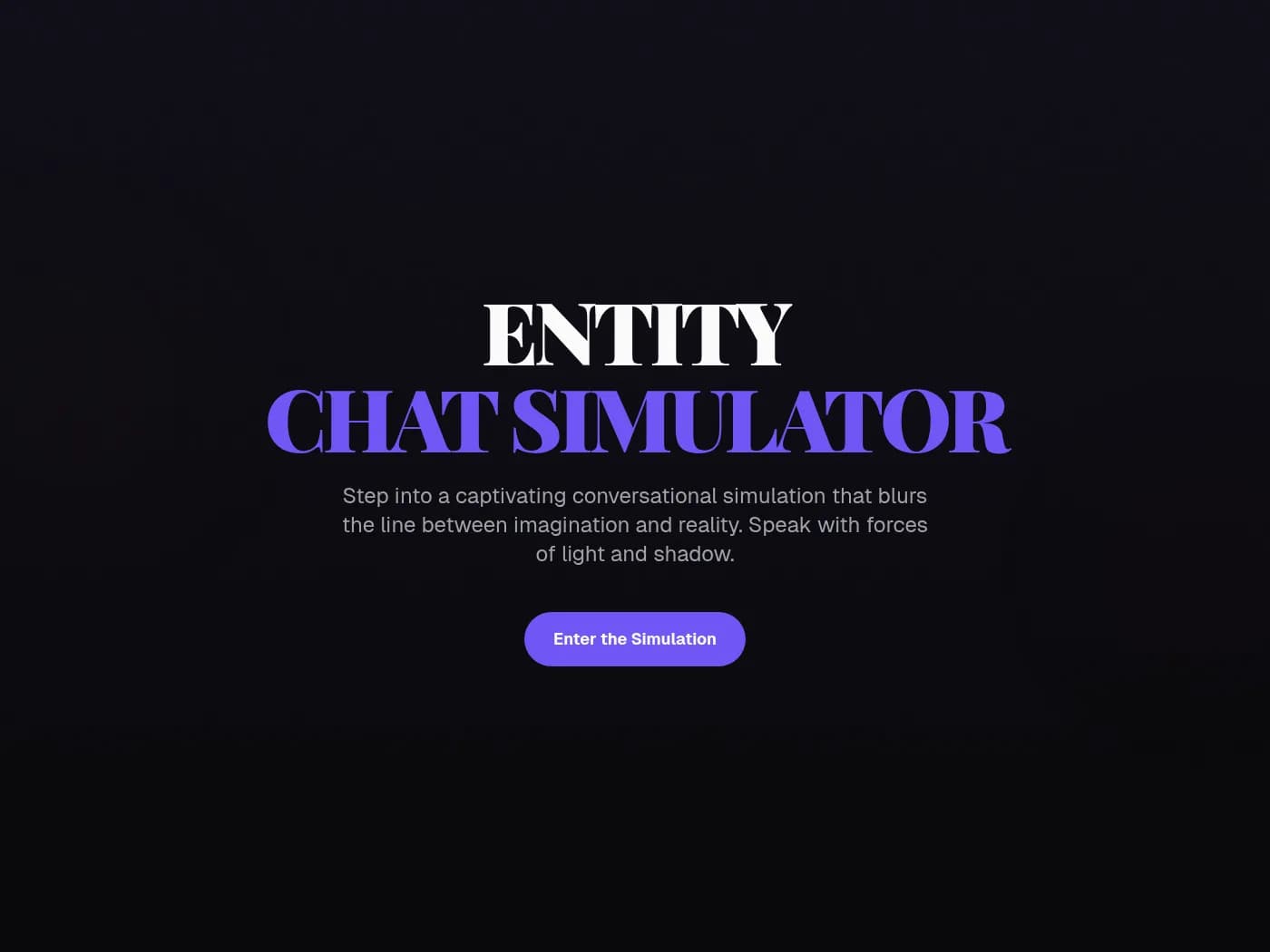 Entity Chat Simulator