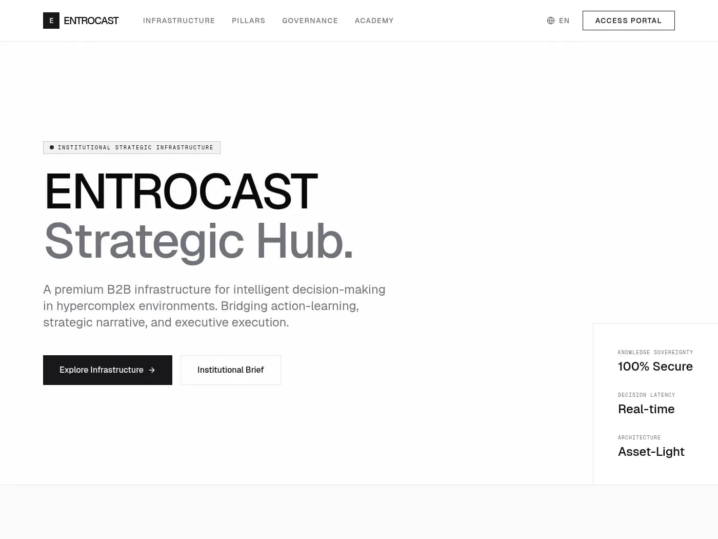 ENTROCAST Strategic Hub