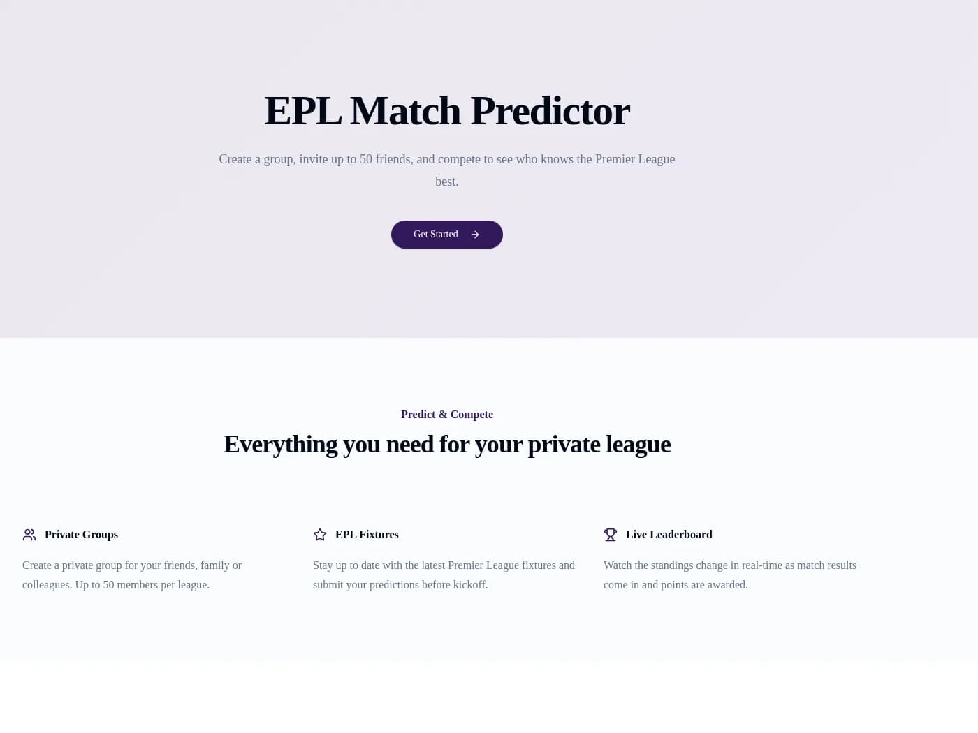 Premier League Predictor