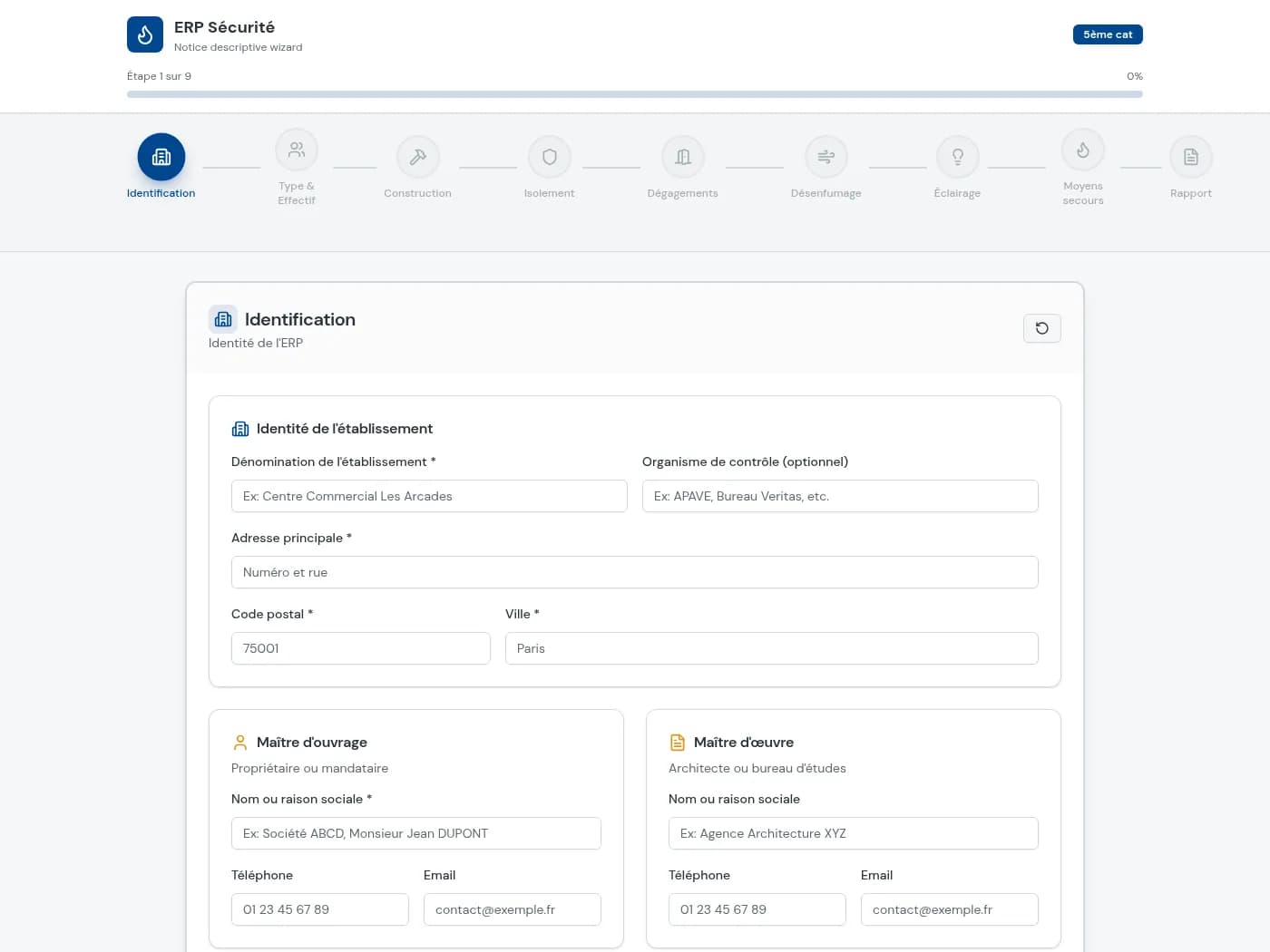 ERP Sécurité Notice Wizard