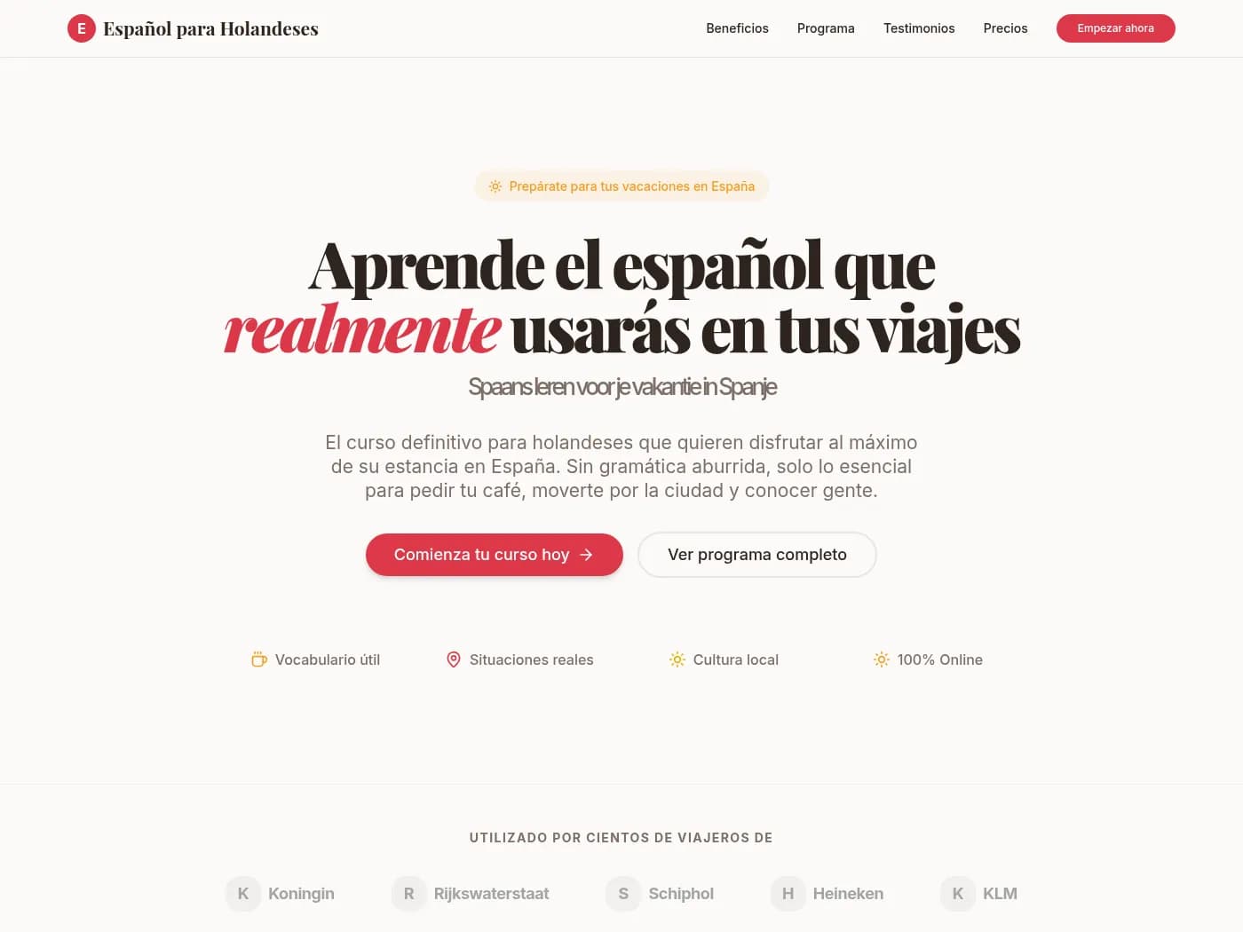 Español para Holandeses