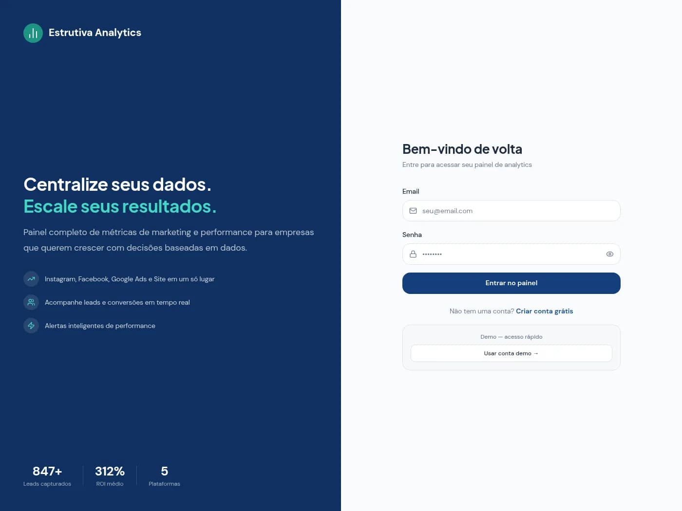 Estrutiva Analytics Suite