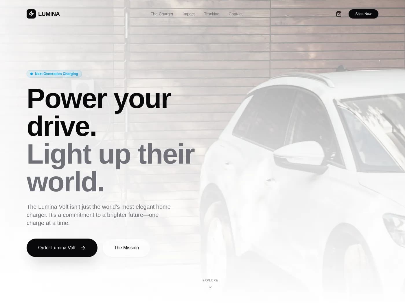 EV Emotion Landing Page
