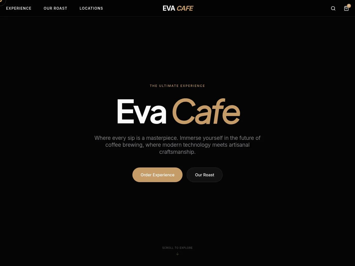 Eva Cafe Web Experience