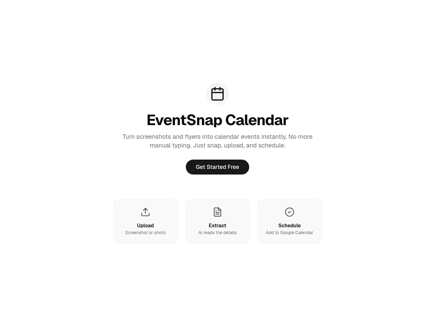 EventSnap Calendar