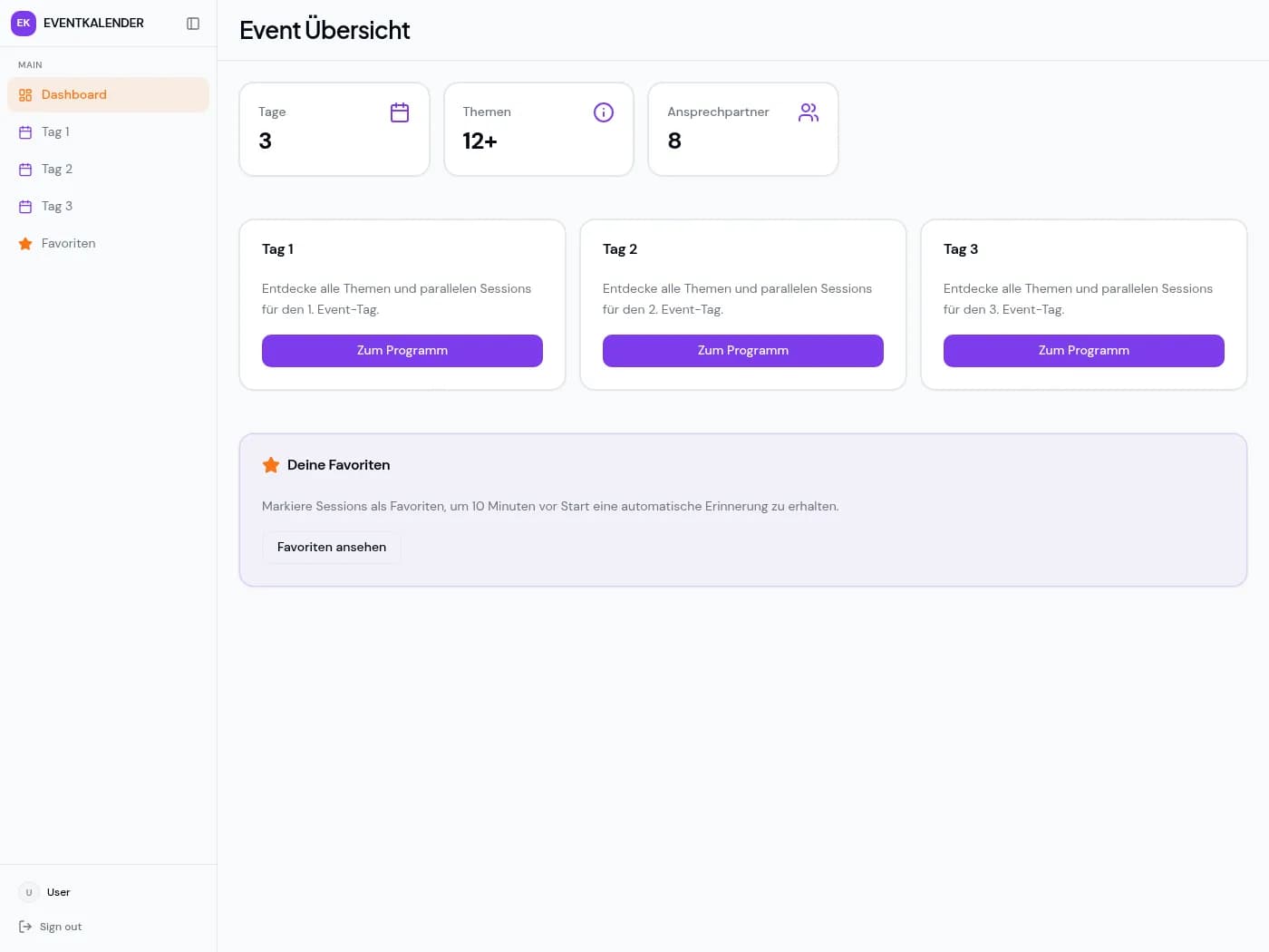 EventKalender 3Day