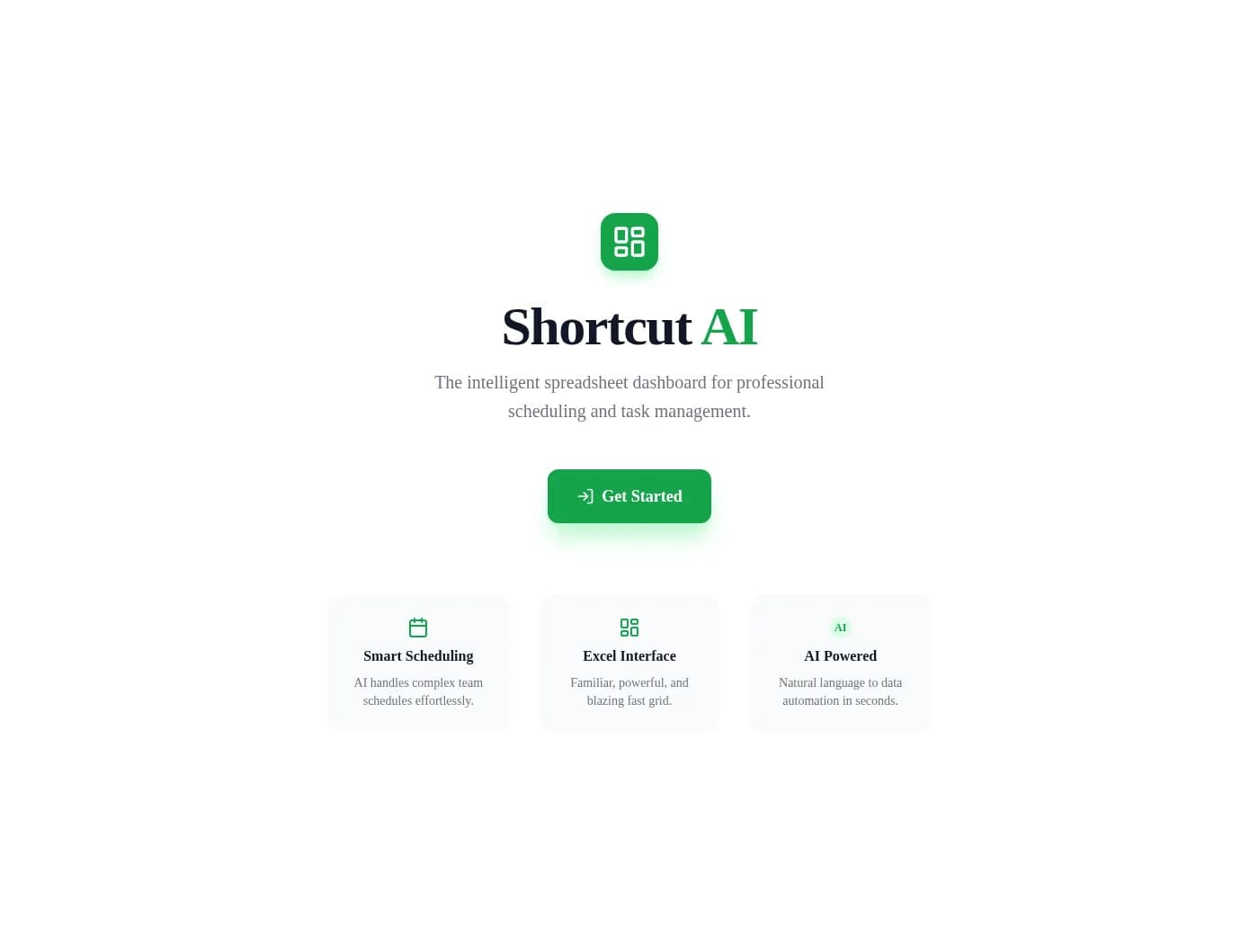 Excel Scheduler Dashboard